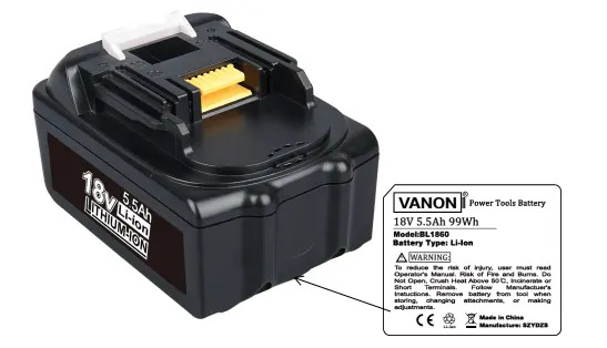 Eplusbatteries recalls certain Vanon Lithium-ion Batteries - CCPC Consumers